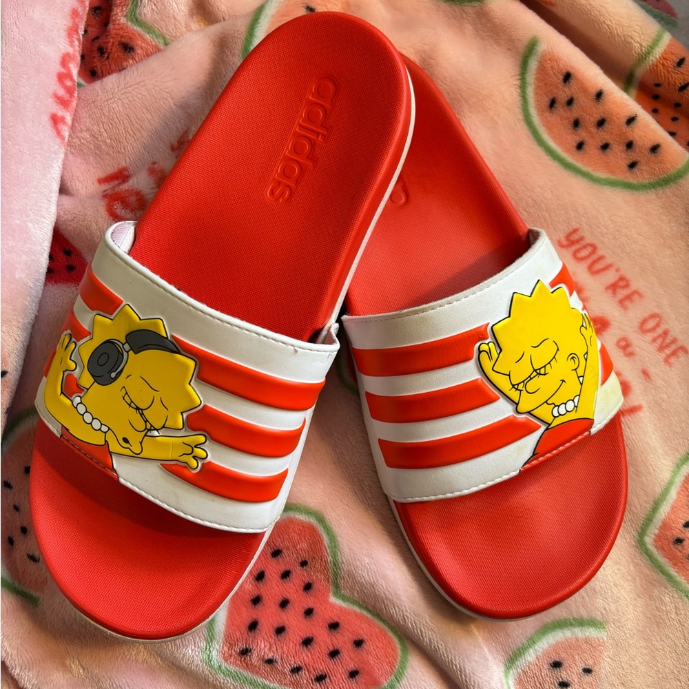 Adidas Lisa Simpson Adilette Comfort Slides - Gem